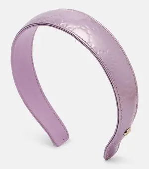 Gucci Leather Headband - Purple