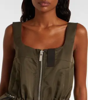 Sacai Technical Zip-up Tank Top