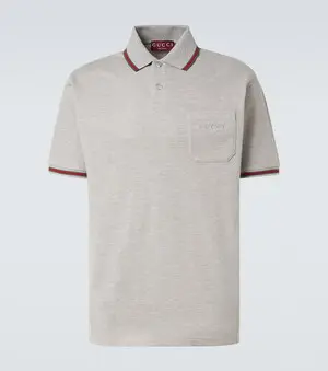 Gucci Men's Striped Collar Polos