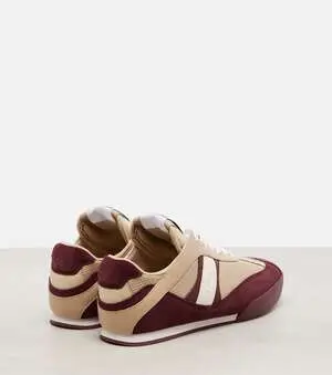 Chloé Kick Suede-trimmed Sneakers