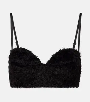 Givenchy Mohair-blend Bra Top - Black