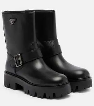 Prada Round Toe Boots For Women