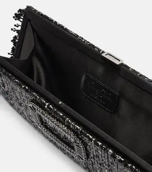 ROGER VIVIER Pilgrim Mini Sequined Clutch