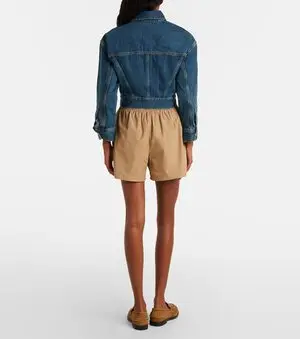 Wardrobe.NYC Cropped Denim Jacket