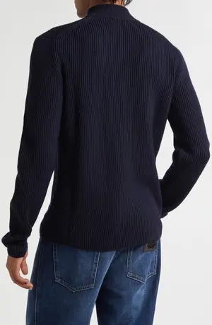 Dolce & Gabbana Virgin Wool Quarter-zip Sweater