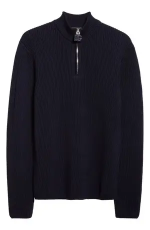 Dolce & Gabbana Virgin Wool Quarter-zip Sweater