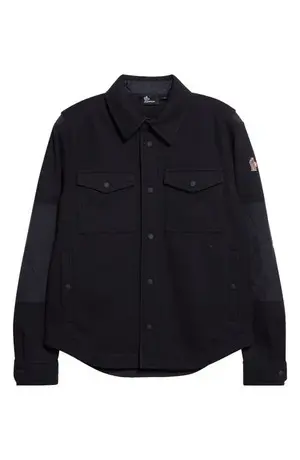 Moncler Logo Patch Shirt Jacket