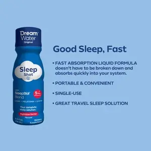DREAM WATER Sleep Aid Supplement Drink; Melatonin 5mg, Gaba