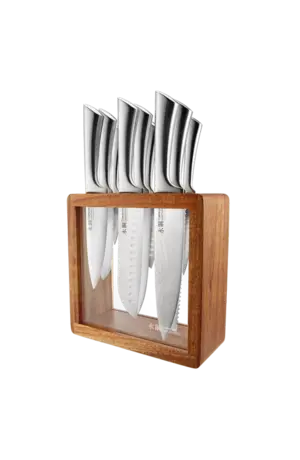 CUISINE::PRO® Damashiro® 10-piece Hiryu Knife Block - Silver