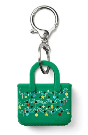 BOGG BAG Tiny Totes Bag Charm Tinsel Tree