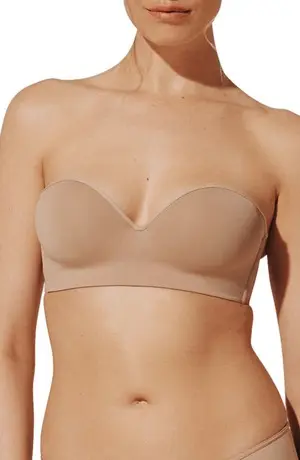 THIRDLOVE 24/7® Classic Underwire Always Up Strapless Bra - Taupe