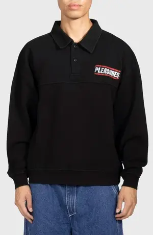 Pleasures Ribbed Sweatshirts Hoodies For Men