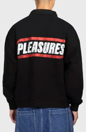 PLEASURES Cotton Polo Sweatshirt