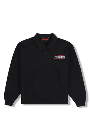 PLEASURES Cotton Polo Sweatshirt