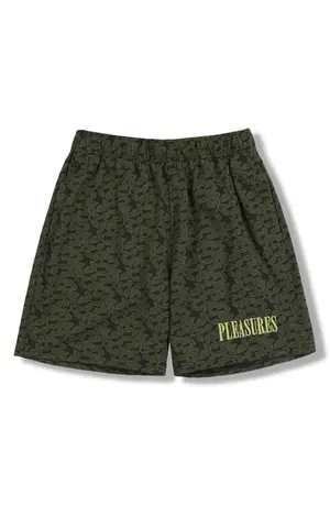 PLEASURES Leaf Jacquard Shorts