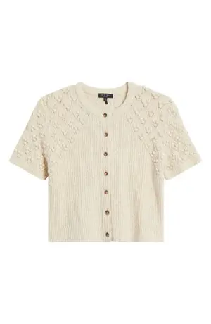 Rag & Bone Sierra Pom Short Sleeve Cardigan