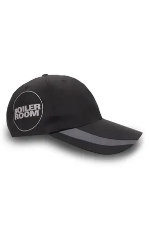 PLEASURES X Boiler Room Sport Baseball Cap - Black