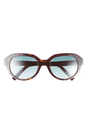 Givenchy 4g Gradient Round Sunglasses - Dark Havana/gradient Green