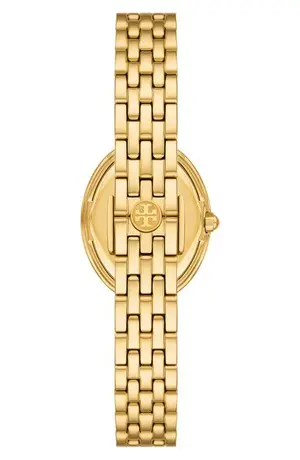 Tory Burch The Oval Malachite Bracelet Watch - Gold/green