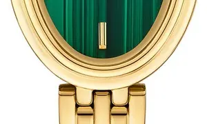 Tory Burch The Oval Malachite Bracelet Watch - Gold/green