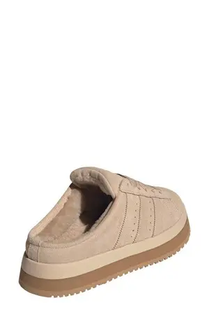 Adidas Campus 00s Winter Low Sneaker Mule - Magic Beige/magic Beige/gum