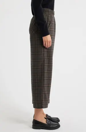 Wit & Wisdom Plaid Wide-leg Pants