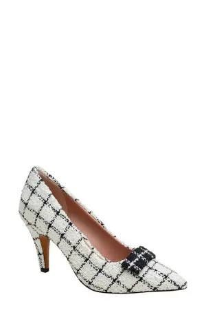 Linea Paolo Prisa Pointed Toe Pump - Ivory-black