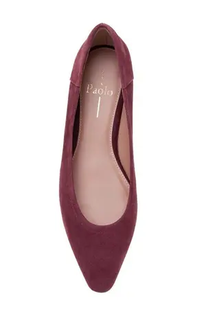 Linea Paolo Becky Leather Pumps - Dark Burgundy