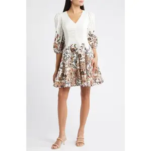 Lilly Pulitzer® Ash Puff Shoulder Floral Dress