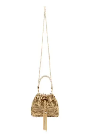 OLGA BERG Studded Drawstring Bucket Bag