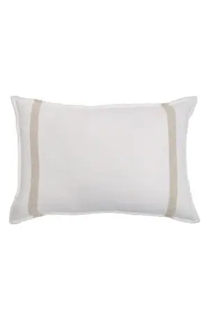 POM POM AT HOME Rory Linen Sham - White/flax