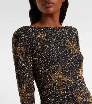 Rixo Ilse Sequined Minidress