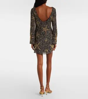 Rixo Ilse Sequined Minidress
