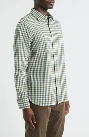 Nordstrom Jayde Plaid Stretch Button-up Shirt