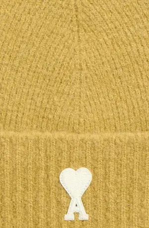 Ami De Coeur Mohair Beanie - Anis/ecru