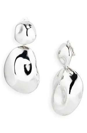 LELET NY Zoe Clip-on Drop Earrings - Rhodium