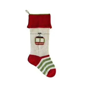MELANGE COLLECTION Hand-knit Gondola Stocking
