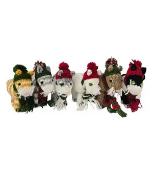 MELANGE COLLECTION Cat Ornaments - Multi