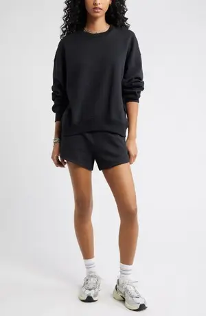 Bp. Relaxed Cotton Blend Sweatshirt - Black Jet