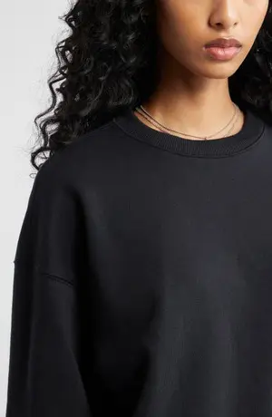 Bp. Relaxed Cotton Blend Sweatshirt - Black Jet
