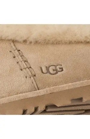 UGG Zora Genuine Shearling Trim Ballet Flat - Sand