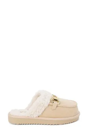 Matisse Davos Faux Fur Platform Slipper - Natural