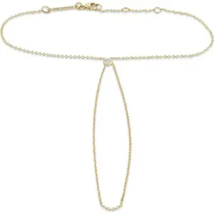 Zoe Chicco 14k Gold Hand Chain With Diamond