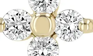 Zoe Chicco Small Diamond Quad Stud Earrings