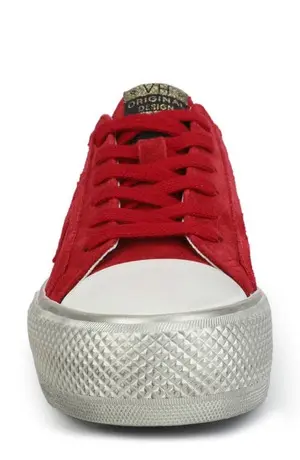 Vintage Havana Amaze Platform Sneakers - Red Suede