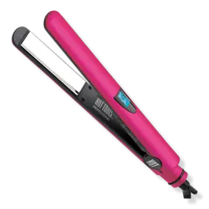 HOT TOOLS Professional 1" Titanium Digital Flat Iron, Red - Fabulous Fuchsia