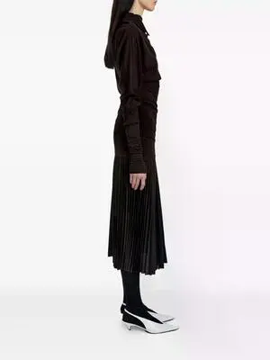 Proenza Schouler Cowl-neck Draped Top - Brown