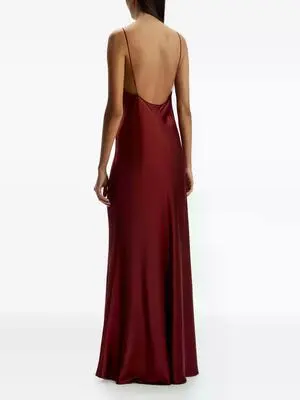 12 STOREEZ Spaghetti-strap Silk Gown