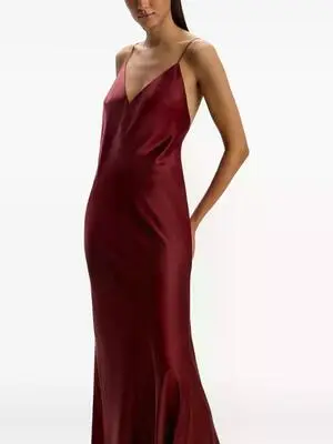 12 STOREEZ Spaghetti-strap Silk Gown