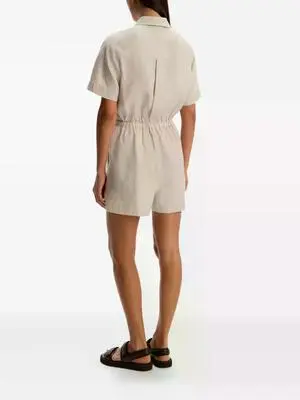 12 STOREEZ Drawstring Linen Playsuit